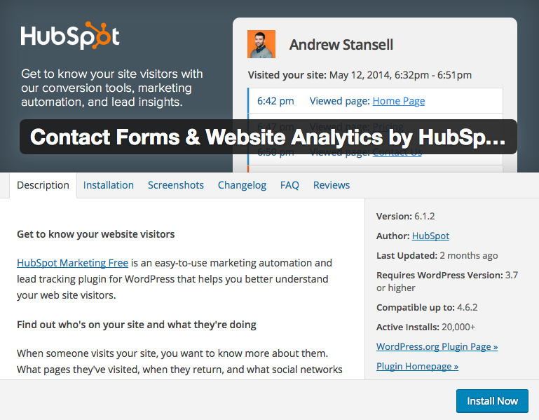How does the HubSpot WordPress plugin work?